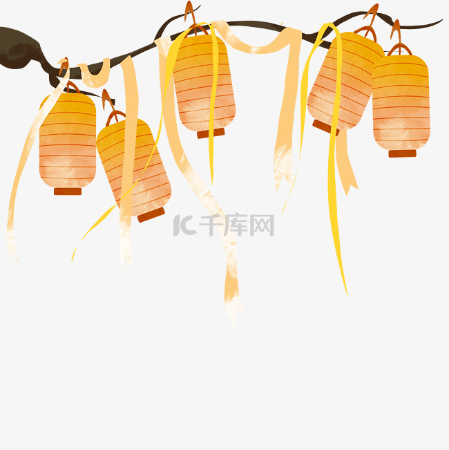 中秋节赏花灯灯笼素材图片免费下载-千库网