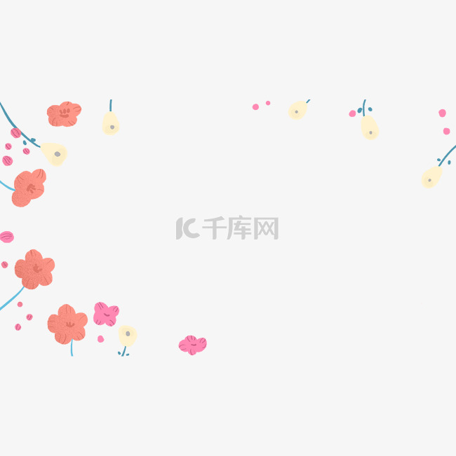 花卉花朵漂浮物素材图片免费下载-千库网