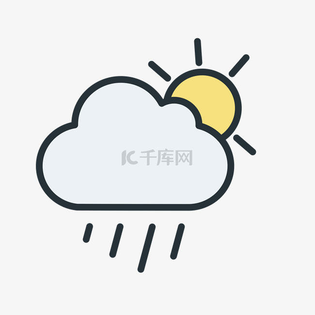 雷阵雨图标素材图片免费下载-千库网