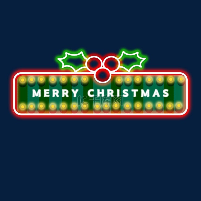 灯牌圣诞节素材图片免费下载-千库网