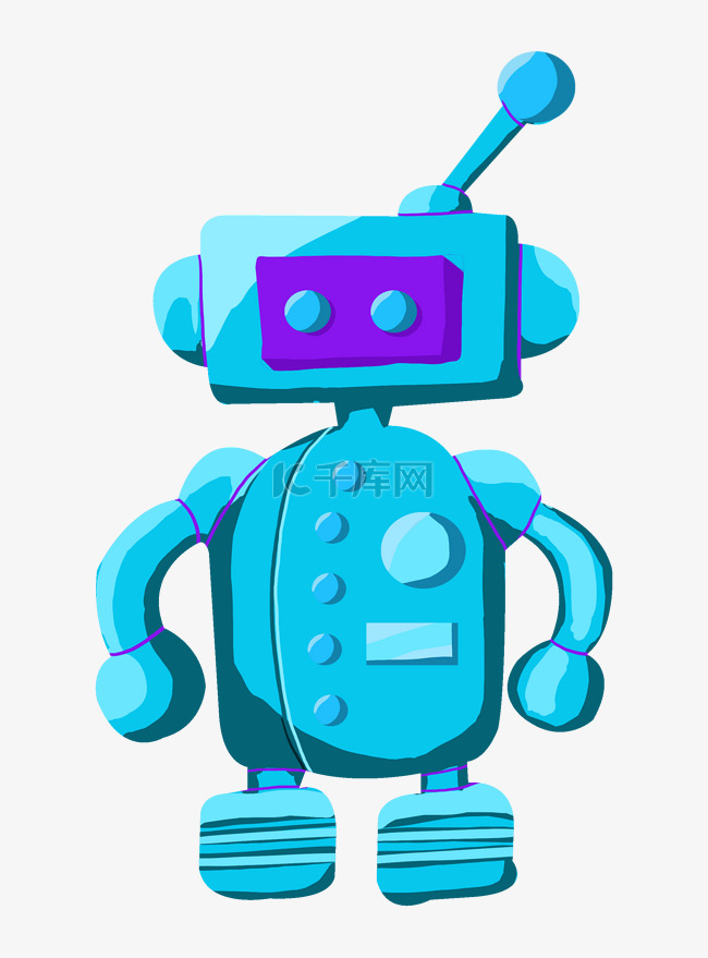 蓝色航天日的插画素材图片免费下载-千库网