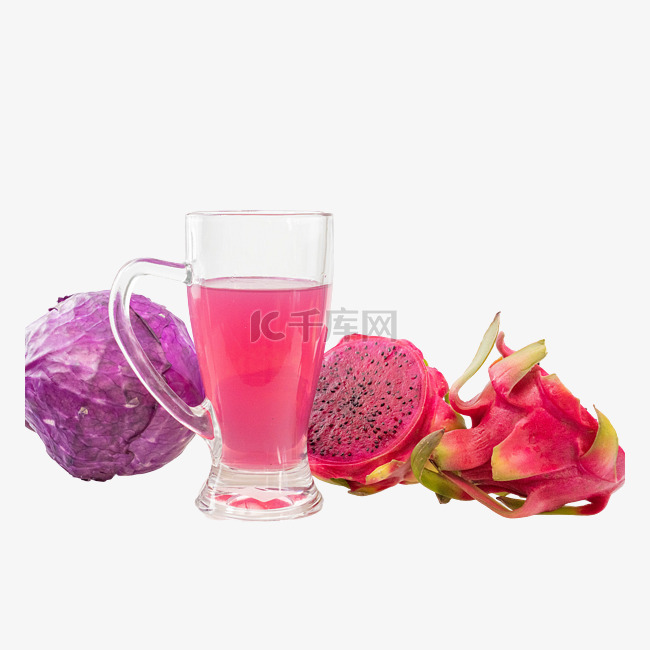 火龙果果汁素材图片免费下载-千库网