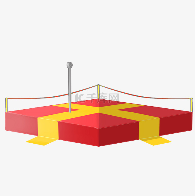 红色立体舞台素材图片免费下载-千库网