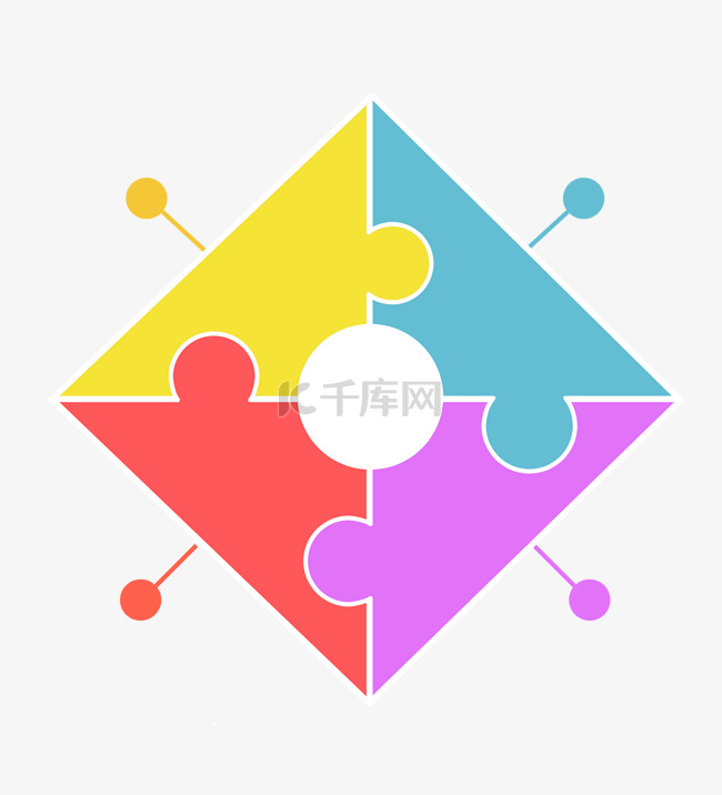 彩色的PPT装饰插画素材图片免费下载-千库网