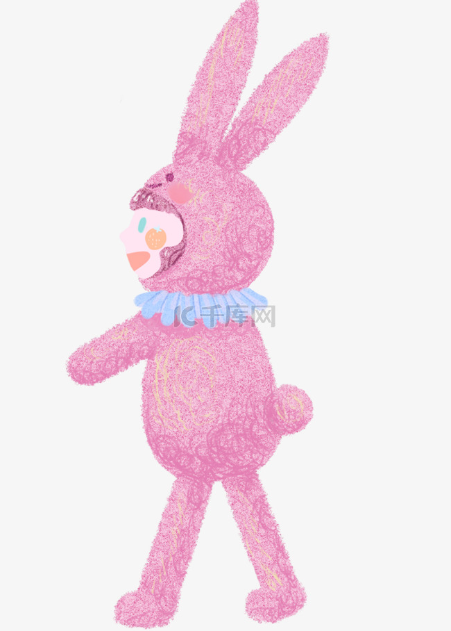 粉色小兔子素材图片免费下载-千库网