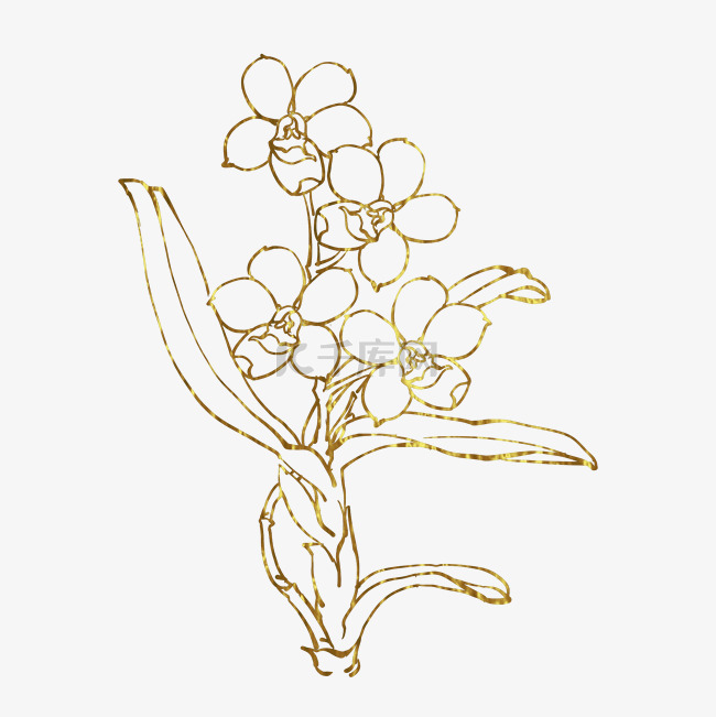 金色花夹竹桃素材图片免费下载-千库网