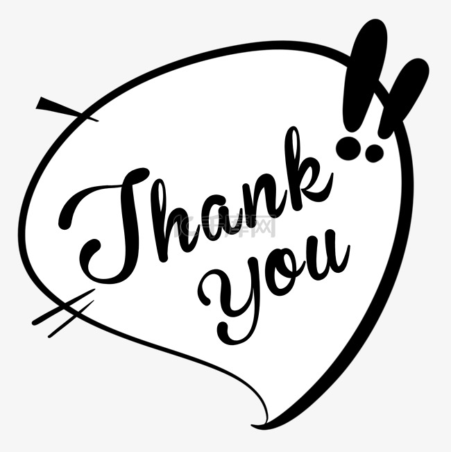 thank you字母标签素材图片免费下载-千库网