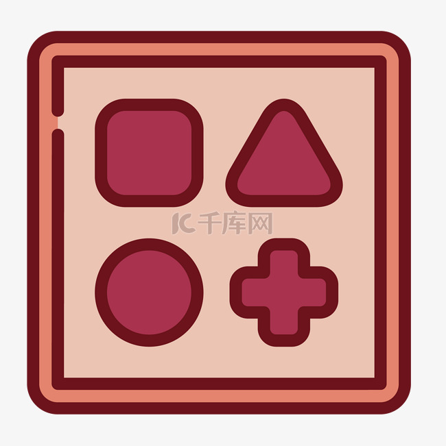 时尚彩色卡通玩偶玩具积木矢量icon图标素材图片免费下载-千库网