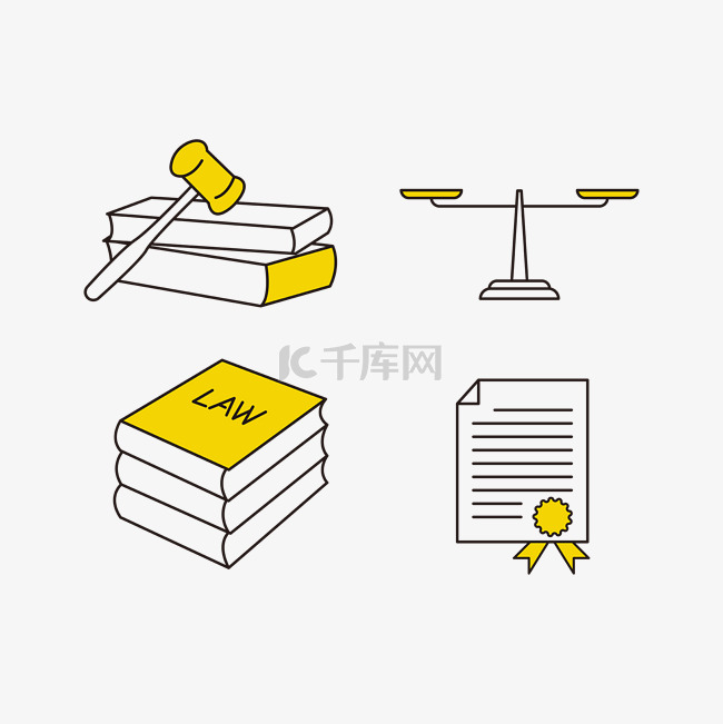 律师图标矢量线条素材图片免费下载-千库网