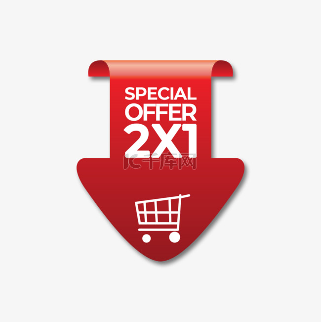 红色箭头special offer促销标签素材图片免费下载-千库网