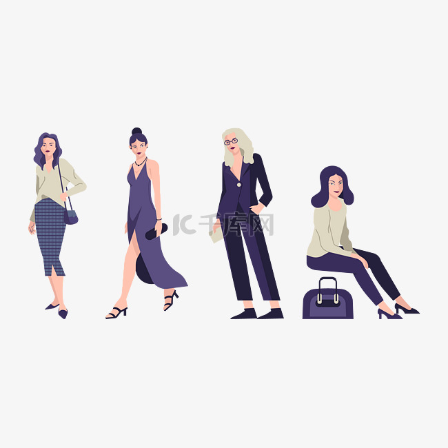 独立女性素材图片免费下载-千库网