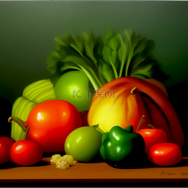 案头的蔬果素材图片免费下载-千库网
