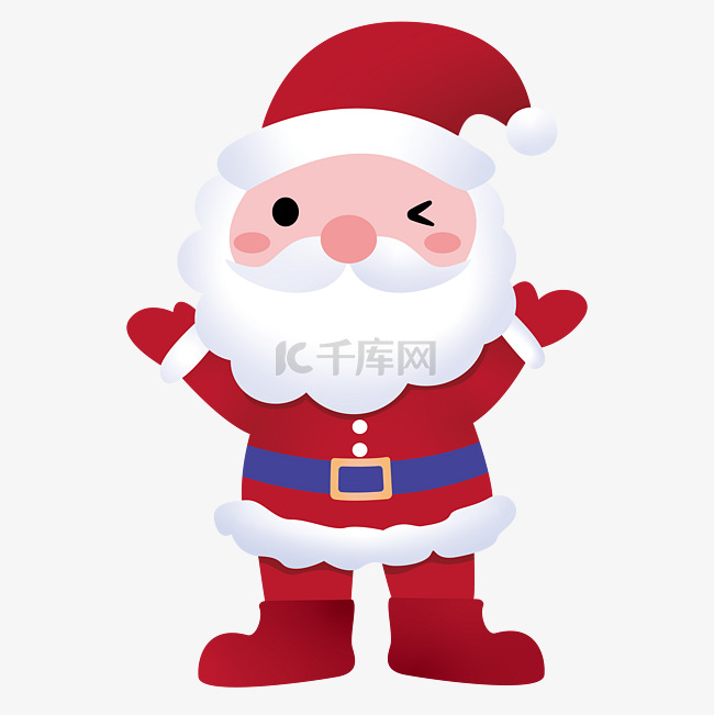 矢量卡通圣诞老人素材图片免费下载-千库网