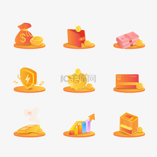 金融借贷图标矢量图素材图片免费下载-千库网