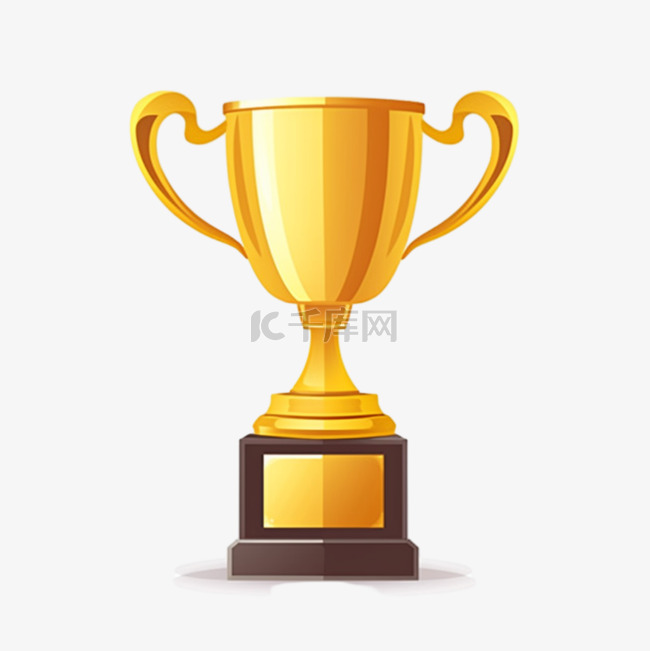 卡通手绘冠军奖杯素材图片免费下载-千库网