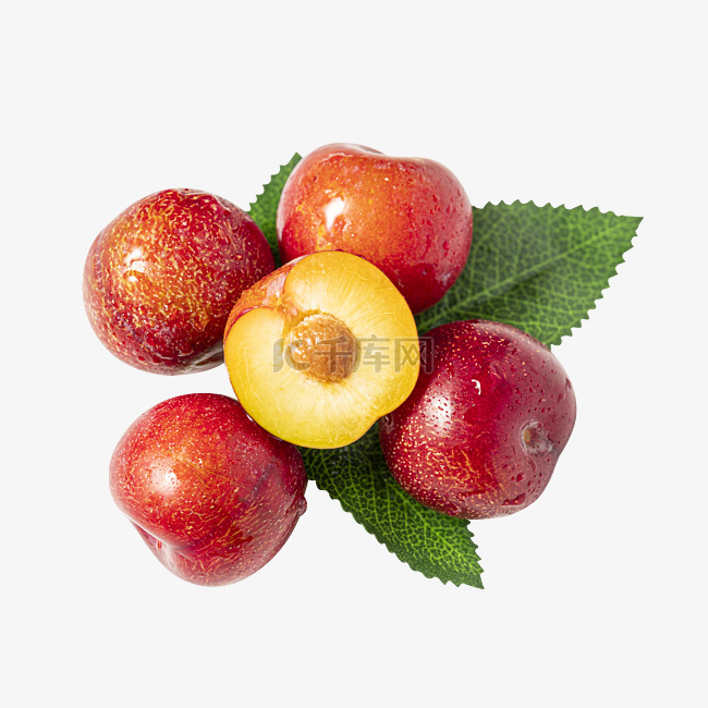 水果美食红李子素材图片免费下载-千库网