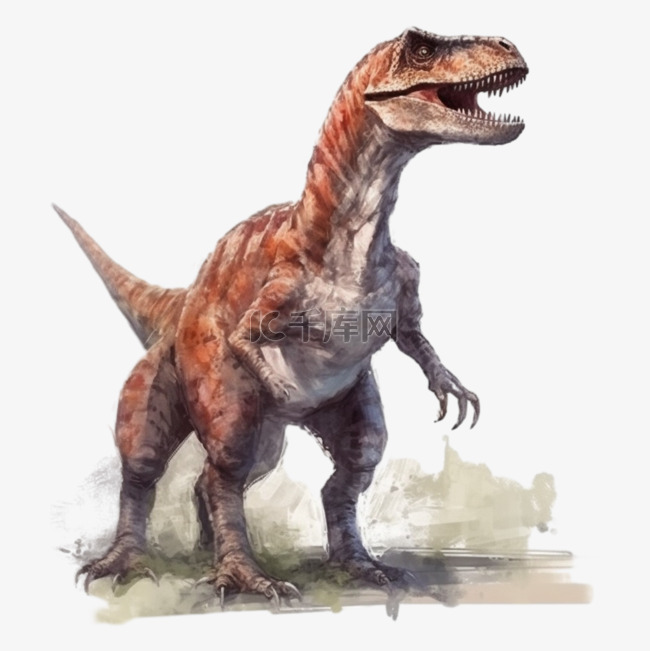 卡通手绘动物霸王龙素材图片免费下载-千库网