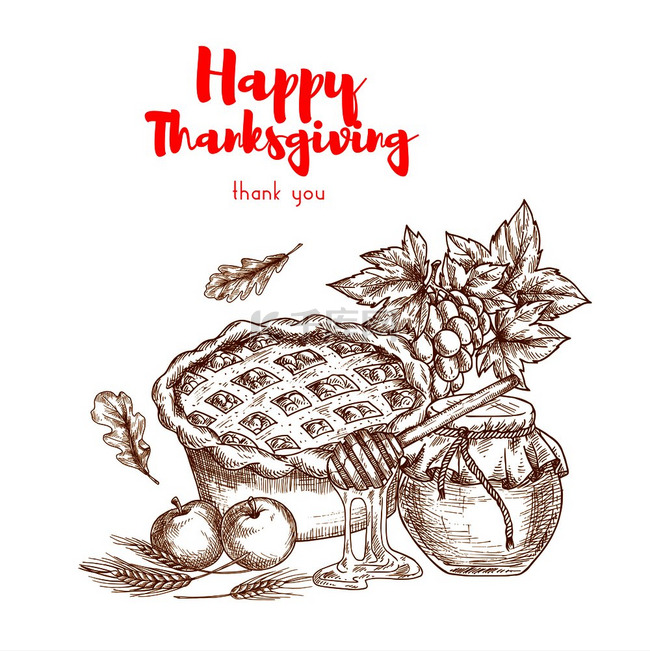 感恩节快乐。素材图片免费下载-千库网