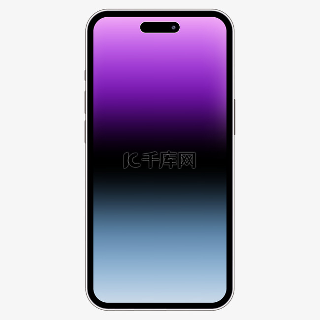 苹果手机14Pro正面图素材图片免费下载-千库网