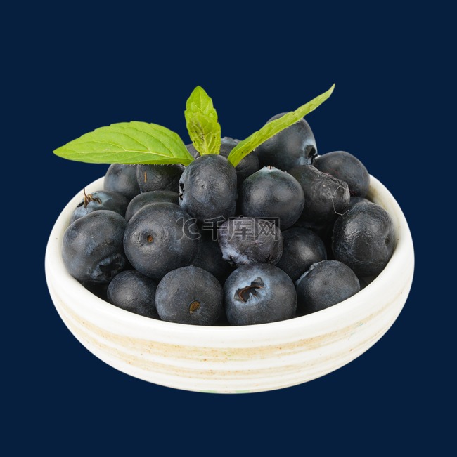 新鲜蓝莓鲜果素材图片免费下载-千库网