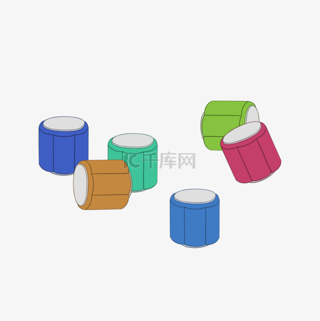 彩色韩国游戏gonggi素材图片免费下载-千库网