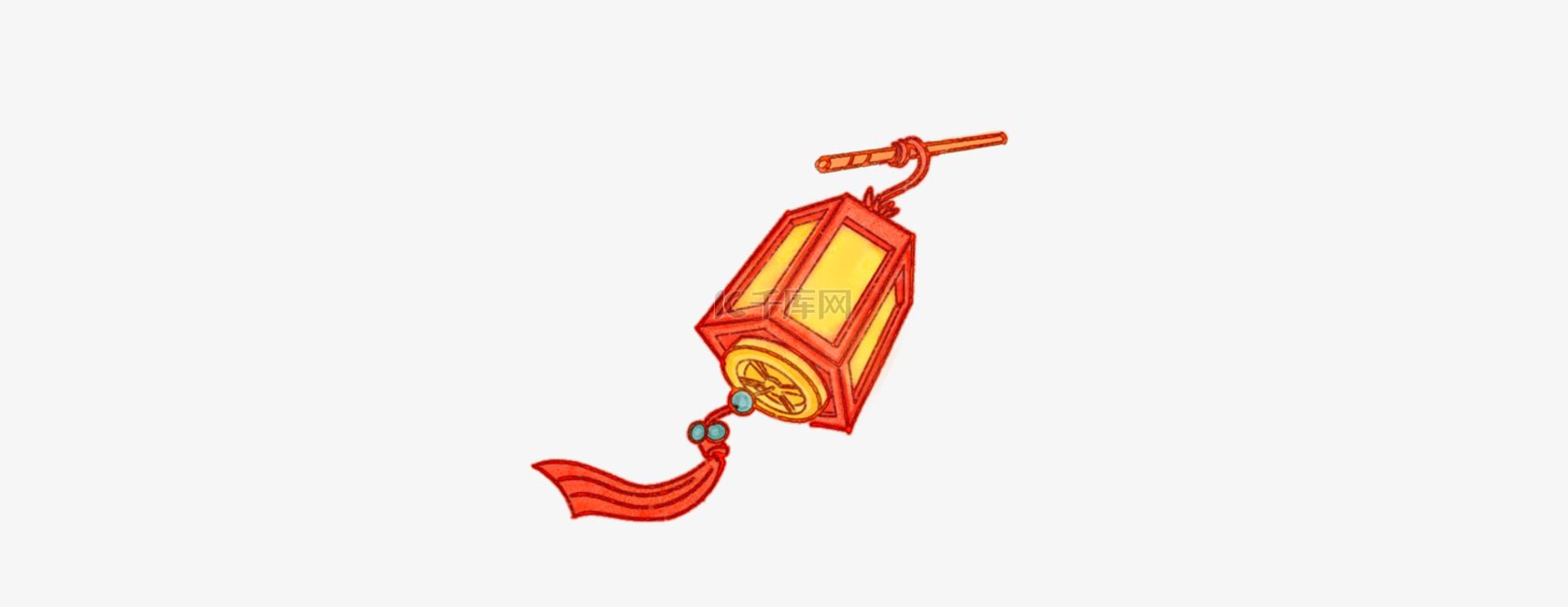 中国风古风国潮风手提灯笼素材图片免费下载-千库网