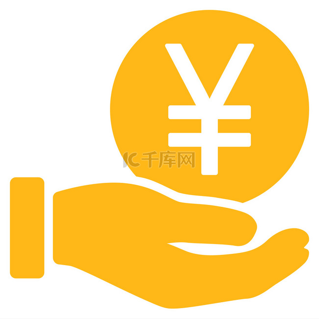 日元硬币付款平面图标素材图片免费下载-千库网