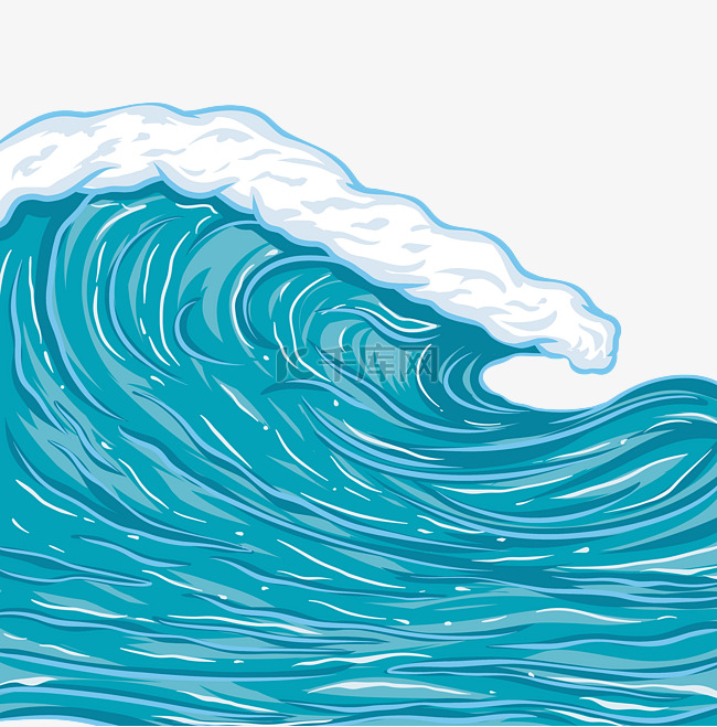 海浪大海素材图片免费下载-千库网