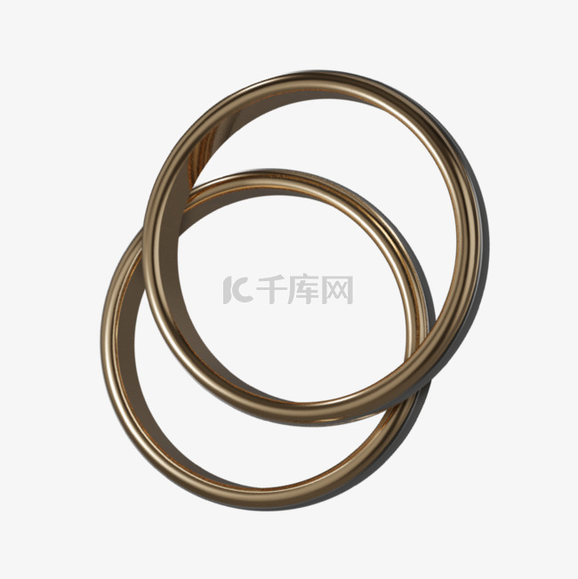 组合金色婚礼戒指素材图片免费下载-千库网