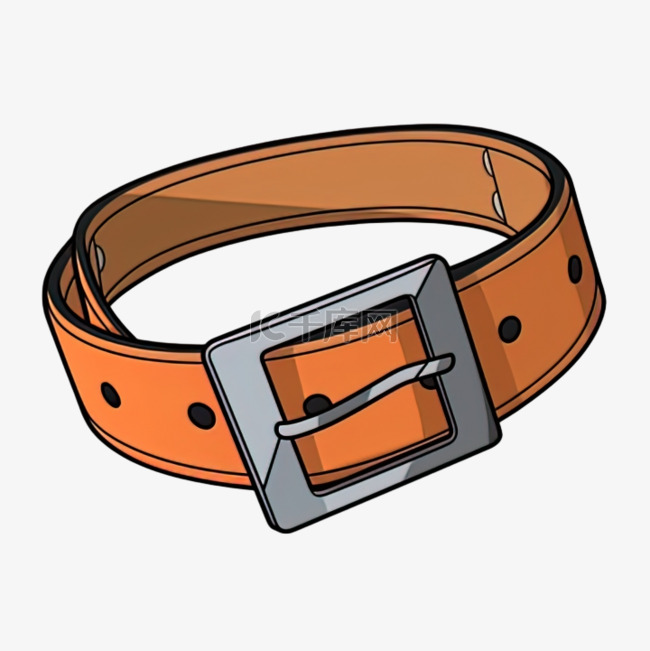 卡通手绘皮带腰带素材图片免费下载-千库网