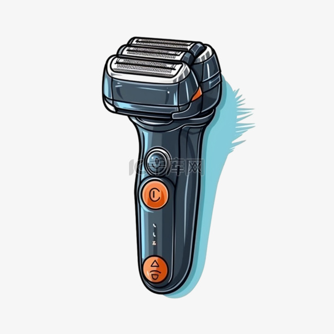 卡通手绘家电剃须刀素材图片免费下载-千库网