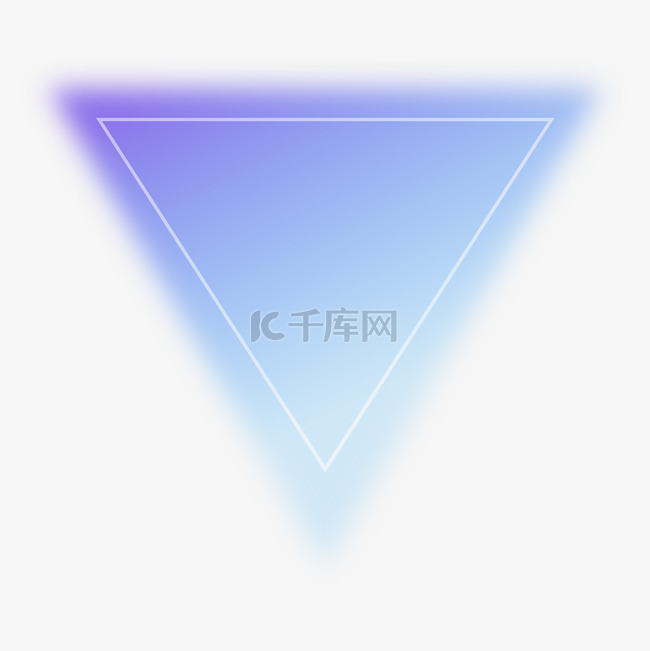 弥散渐变三角形边框素材图片免费下载-千库网