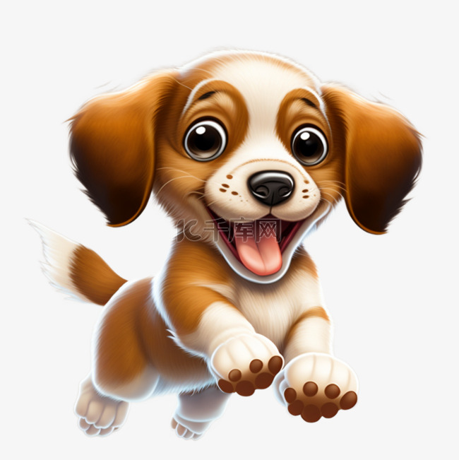 卡通可爱小狗动物狗素材图片免费下载-千库网