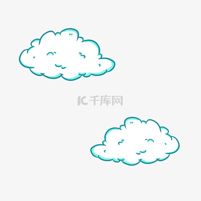卡通云素材图片免费下载-千库网