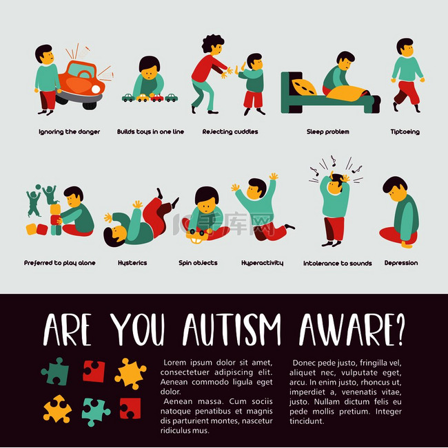 自闭症。素材图片免费下载-千库网