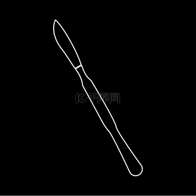 手术刀白色图标素材图片免费下载-千库网