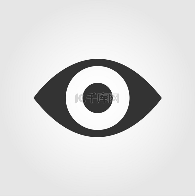 Eye icon, flat design素材图片免费下载-千库网