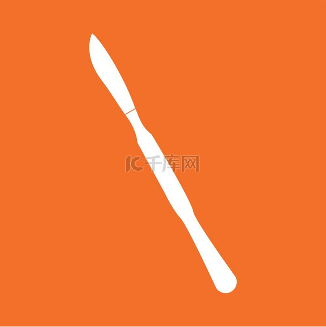 手术刀白色图标.. 手术刀是白色图标。素材图片免费下载-千库网