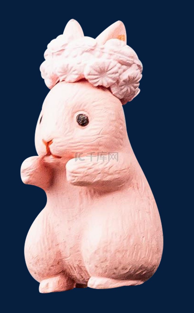 中秋节粉色兔子素材图片免费下载-千库网