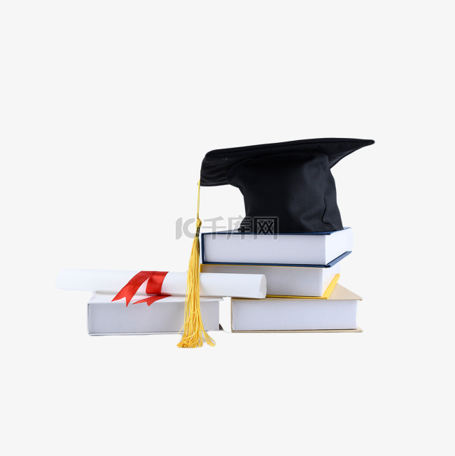 学士帽大学阅读成功素材图片免费下载-千库网