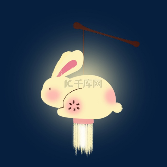 新年春节灯笼兔子灯笼花灯素材图片免费下载-千库网