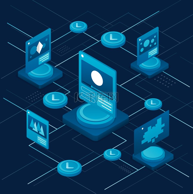 区块链数据结构素材图片免费下载-千库网