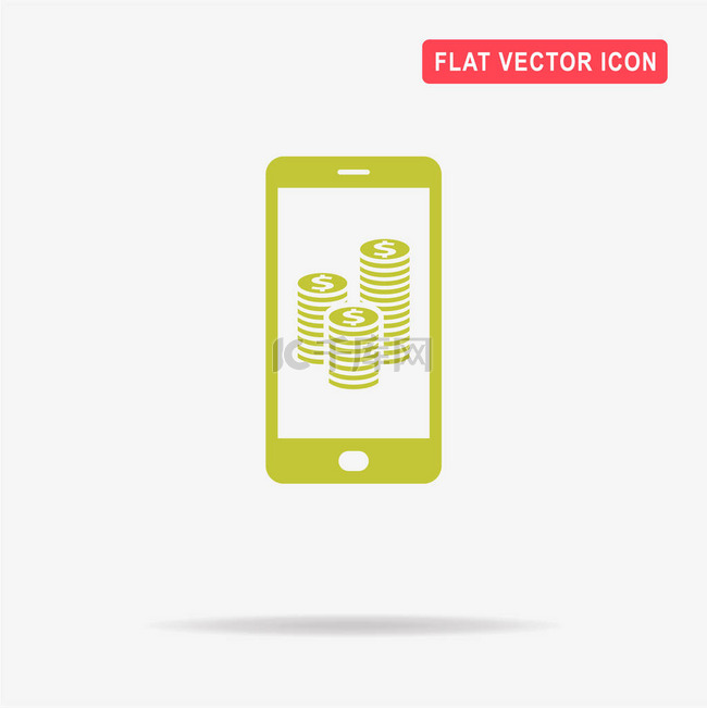 移动支付图标。向量概念例证为设计.素材图片免费下载-千库网
