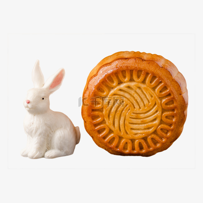 中秋节食物月饼兔子素材图片免费下载-千库网
