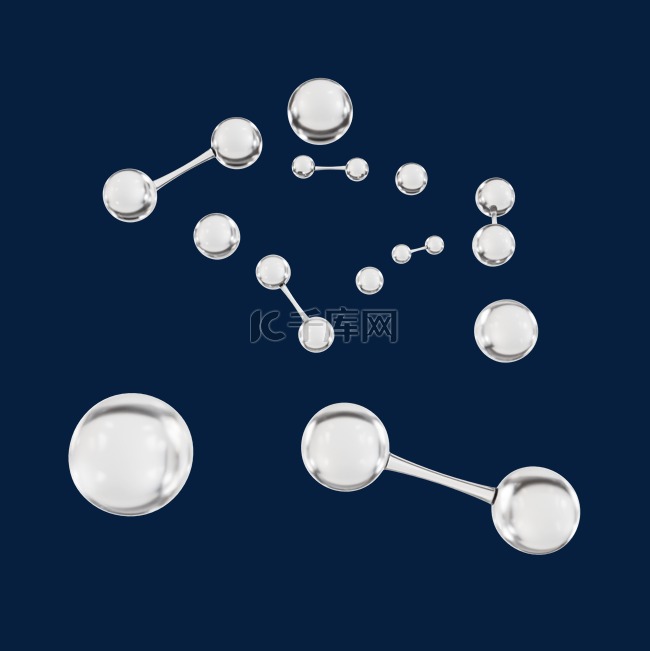 3D分子结构素材图片免费下载-千库网