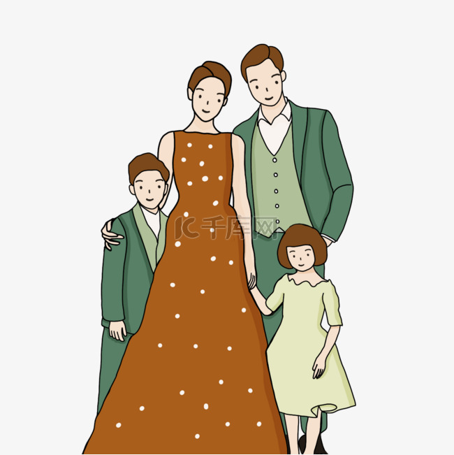 和顺的简笔画家庭成员素材图片免费下载-千库网