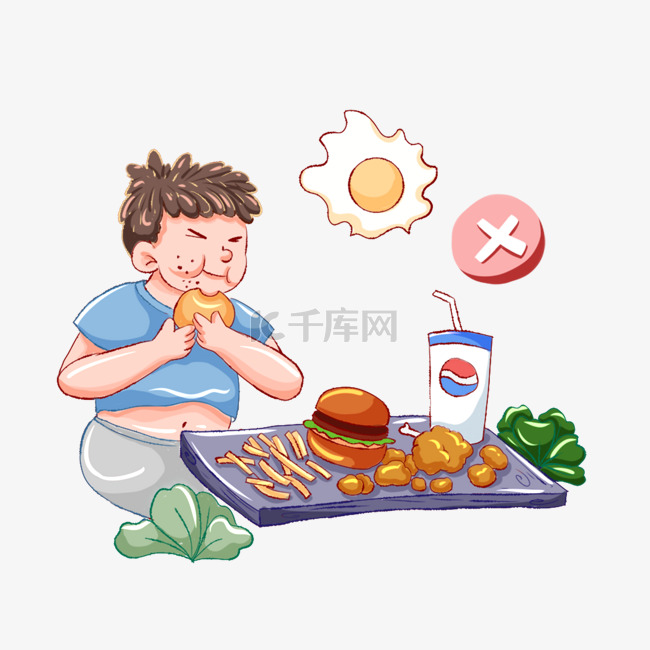 男人食物暴饮暴食素材图片免费下载-千库网