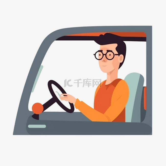 扁平风职业人物司机素材图片免费下载-千库网