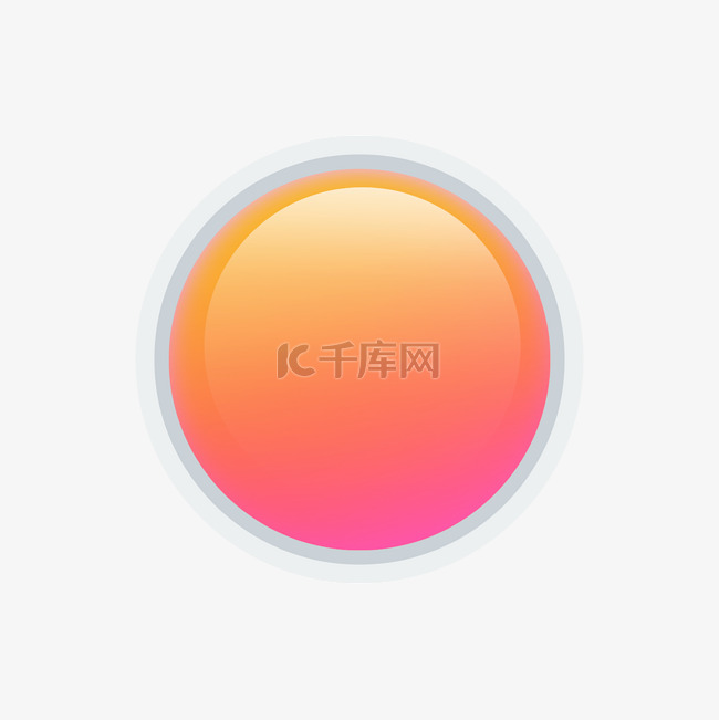 3DC4D立体质感圆形点击按钮素材图片免费下载-千库网