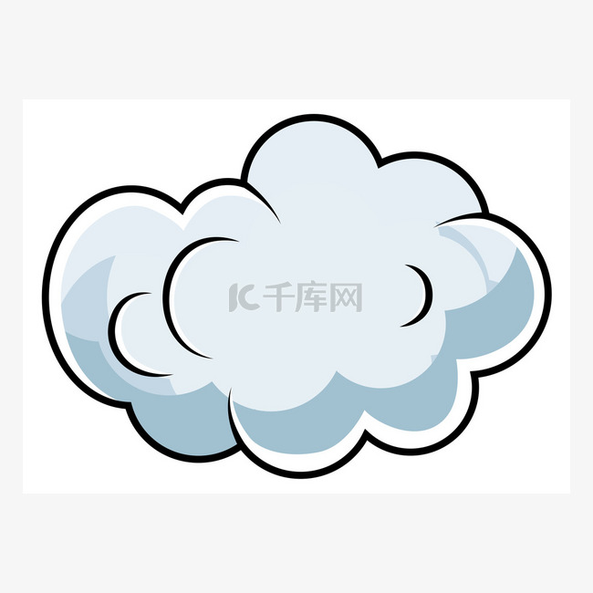 可爱的漫画云卡通矢量素材图片免费下载-千库网